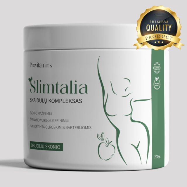 Provitamins Slimtalia Skaidulų Kompleksas 200 g. (Obuolių skonio ...