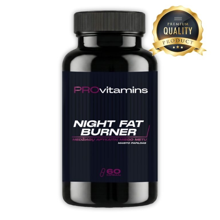 Provitamins Night Fat Burner (Naktinis riebalų degintojas) 60 kaps ...