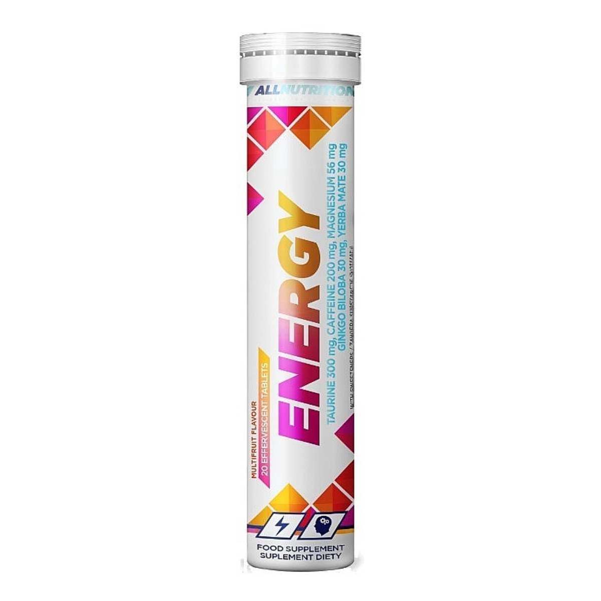 ALLNUTRITION Energy – 20 tab. (šnypščiosios tabletės) - Moterstalija.lt